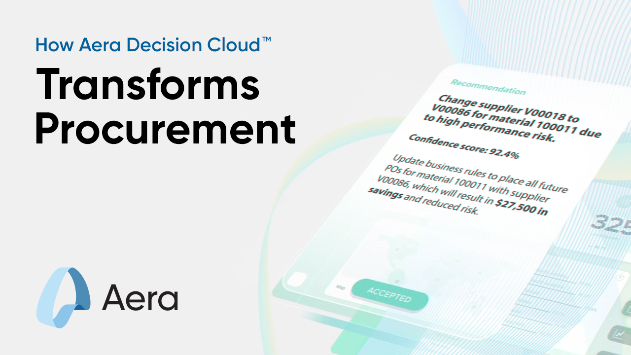 How Aera Decision Cloud™️ Transforms Procurement